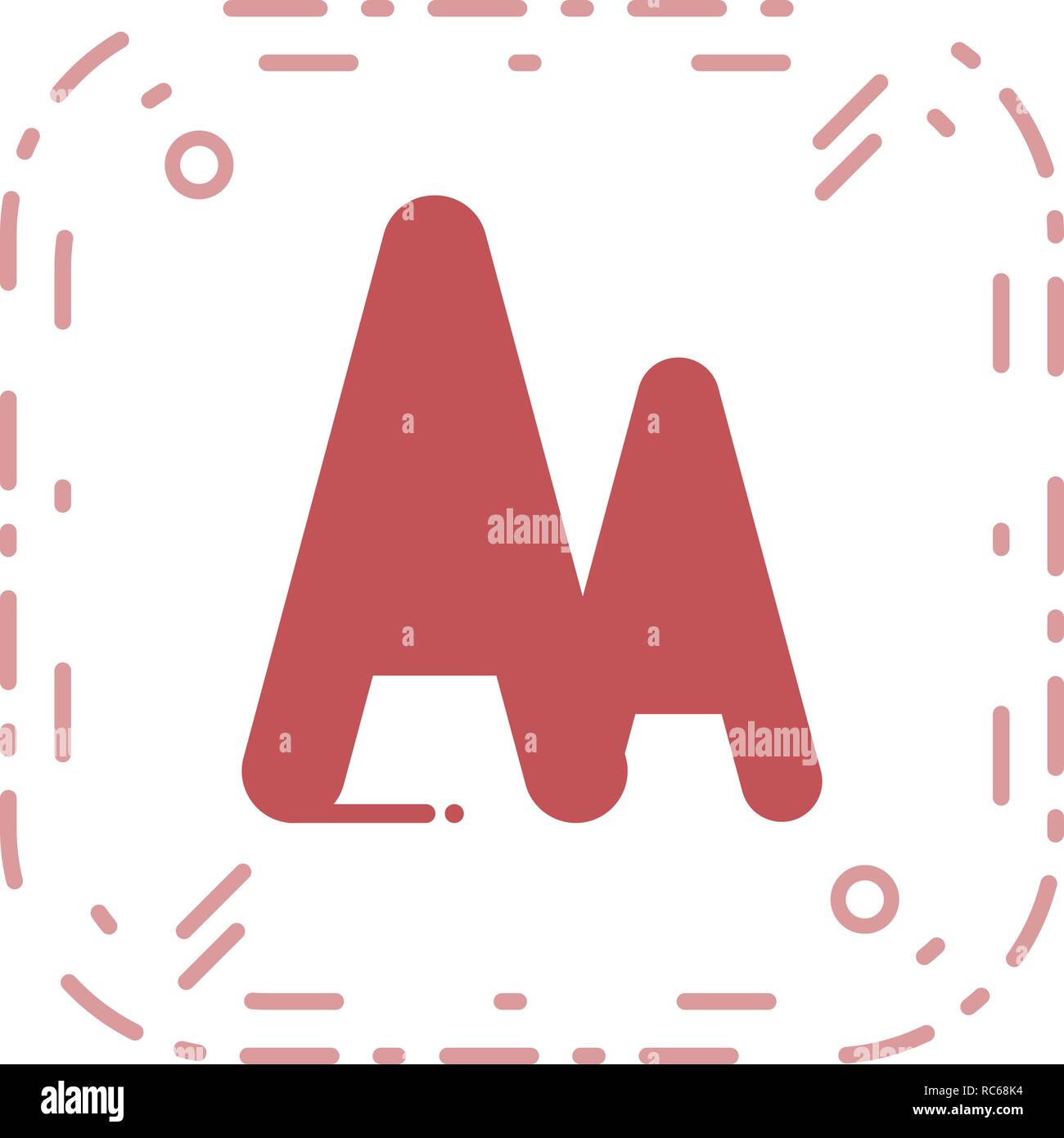 Vector Font Icon Stock Vector Image & Art - Alamy
