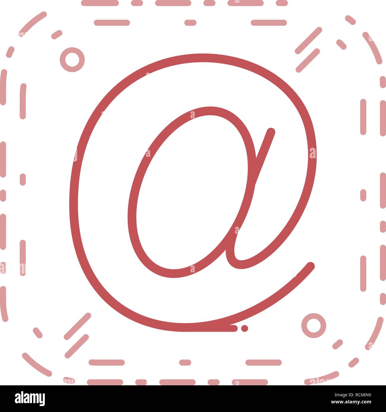 Vector Email Address Icon Stock Vector Image & Art - Alamy