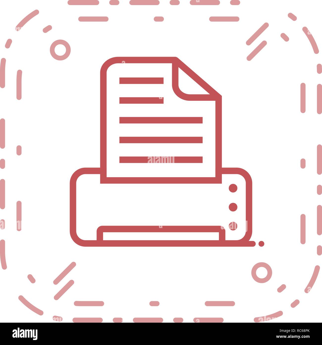 Vector Print Icon Stock Vector Image & Art - Alamy