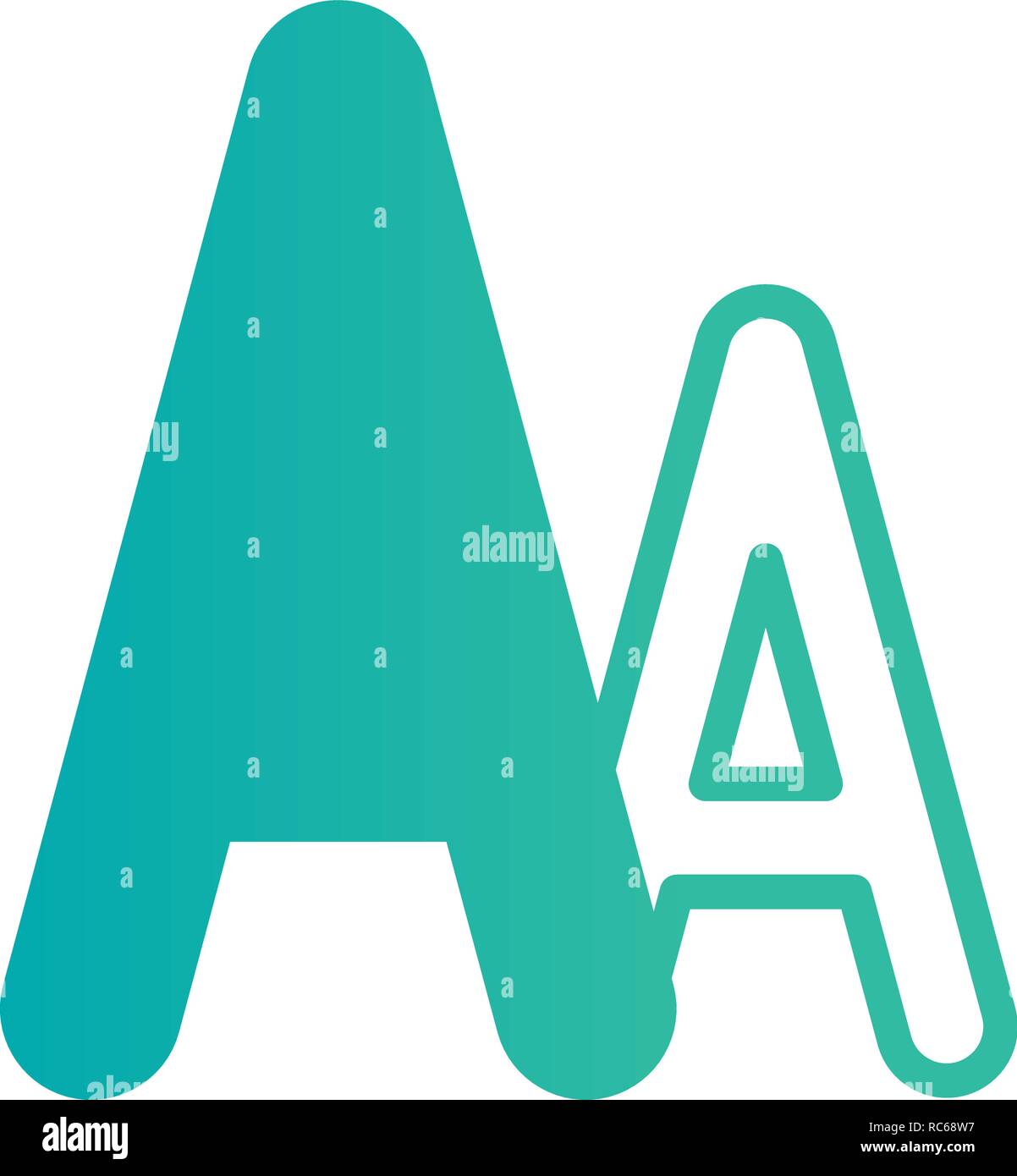 Vector Font Icon Stock Vector Image & Art - Alamy