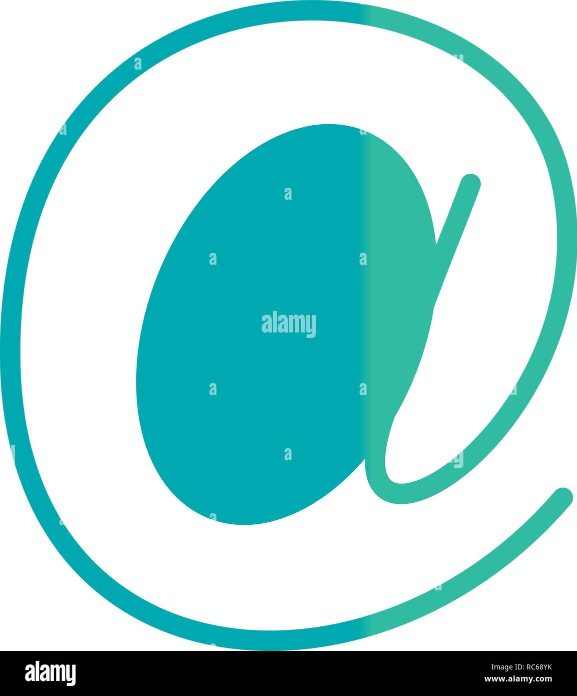 Vector Email Address Icon Stock Vector Image & Art - Alamy