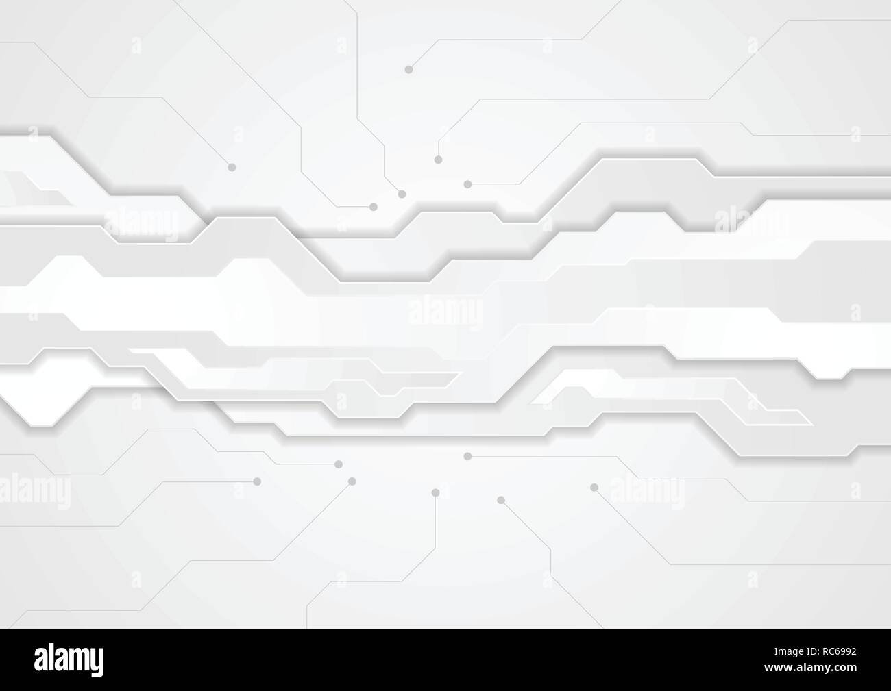 Tech grey futuristic abstract background. Vector illustration Stock ...