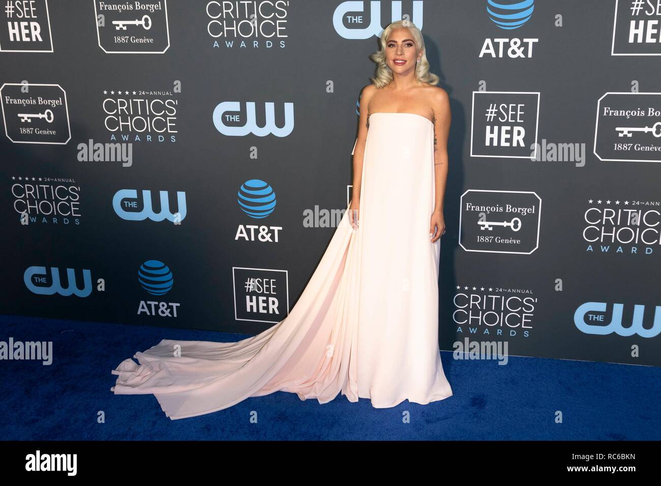 Lady Gaga attends the 24th Annual Critics' Choice Awards at Barker ...