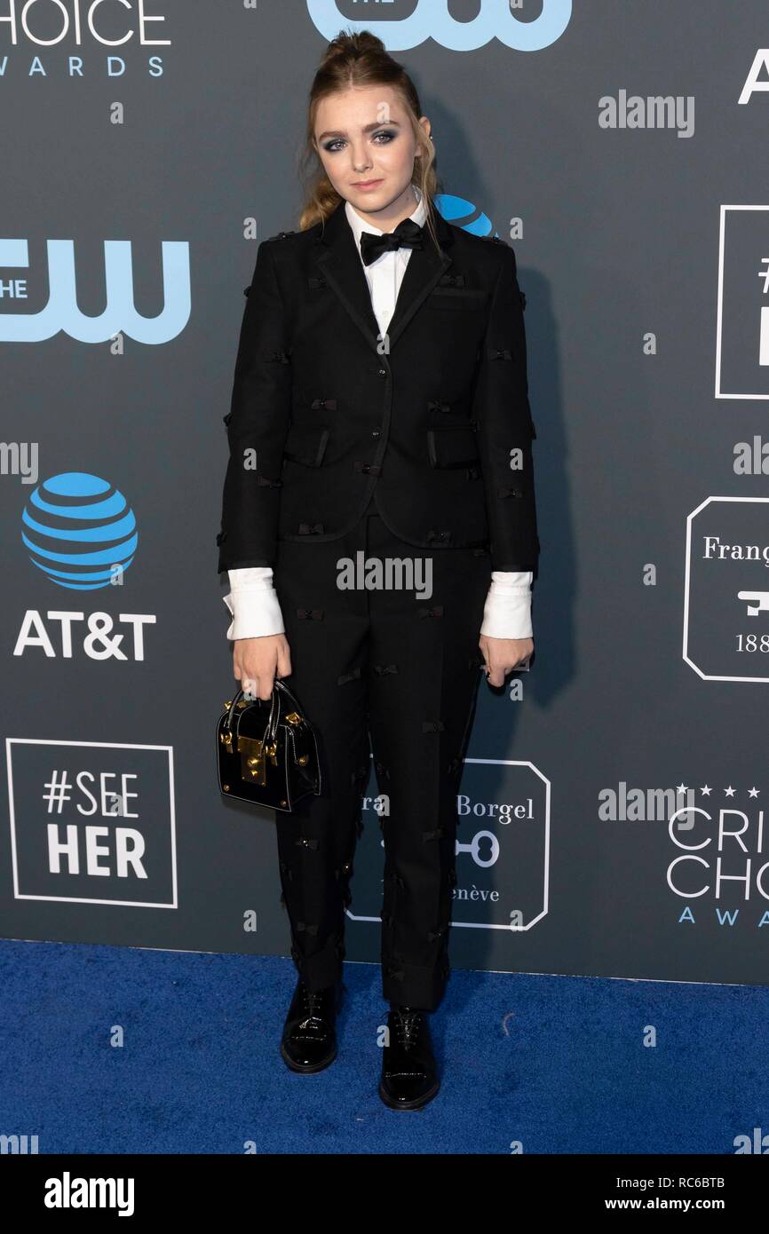 Elsie Fisher attends the 24th Annual Critics' Choice Awards at Barker ...