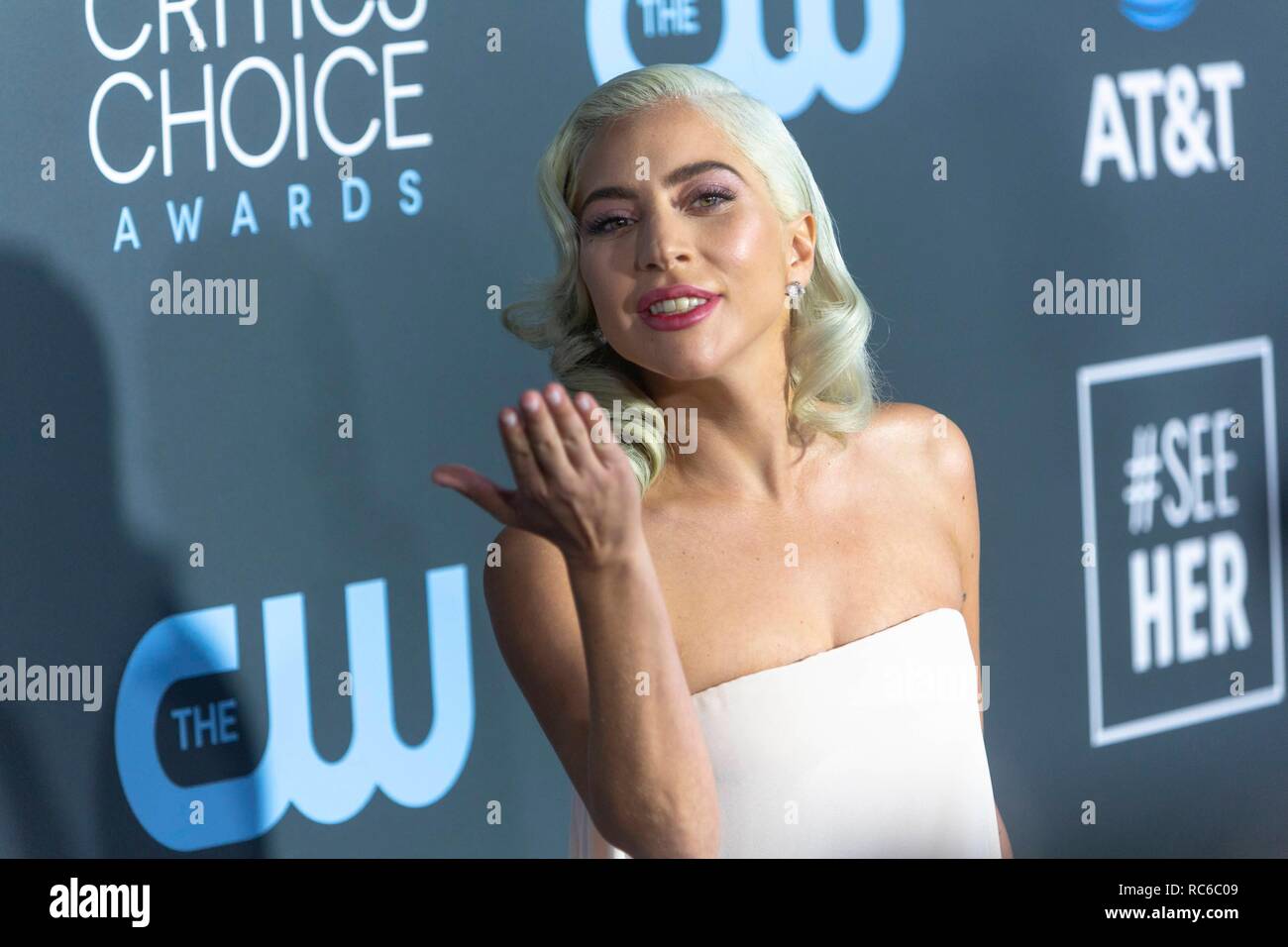 Lady Gaga attends the 24th Annual Critics' Choice Awards at Barker ...