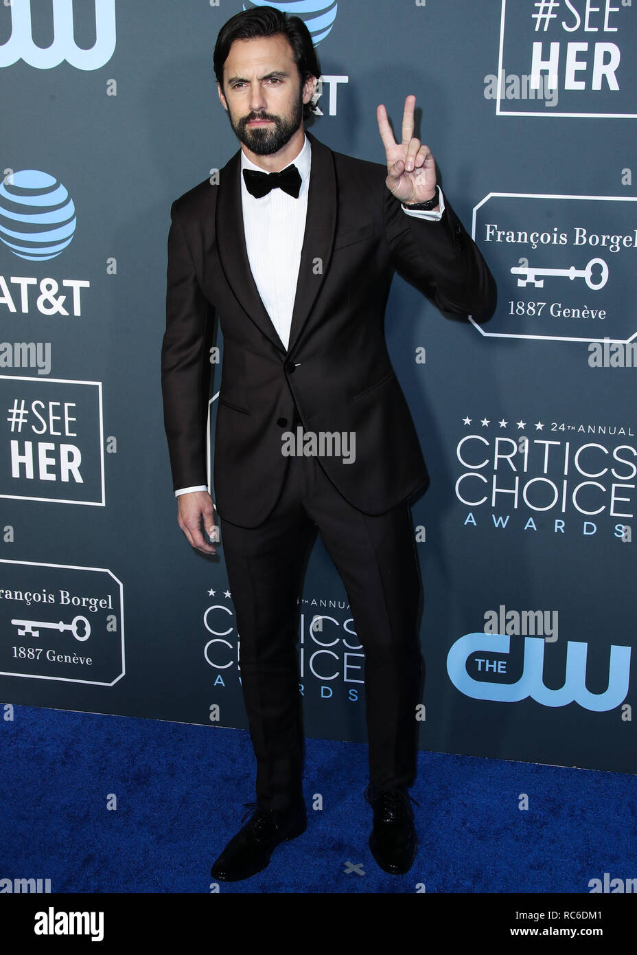 Santa Monica, United States. 13th Jan, 2019. Actor Milo Ventimiglia ...