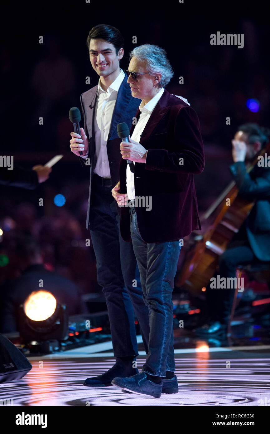 Berlin, Deutschland. 12th Jan, 2019. Andrea BOCELLI, ITA, singer, tenor ...