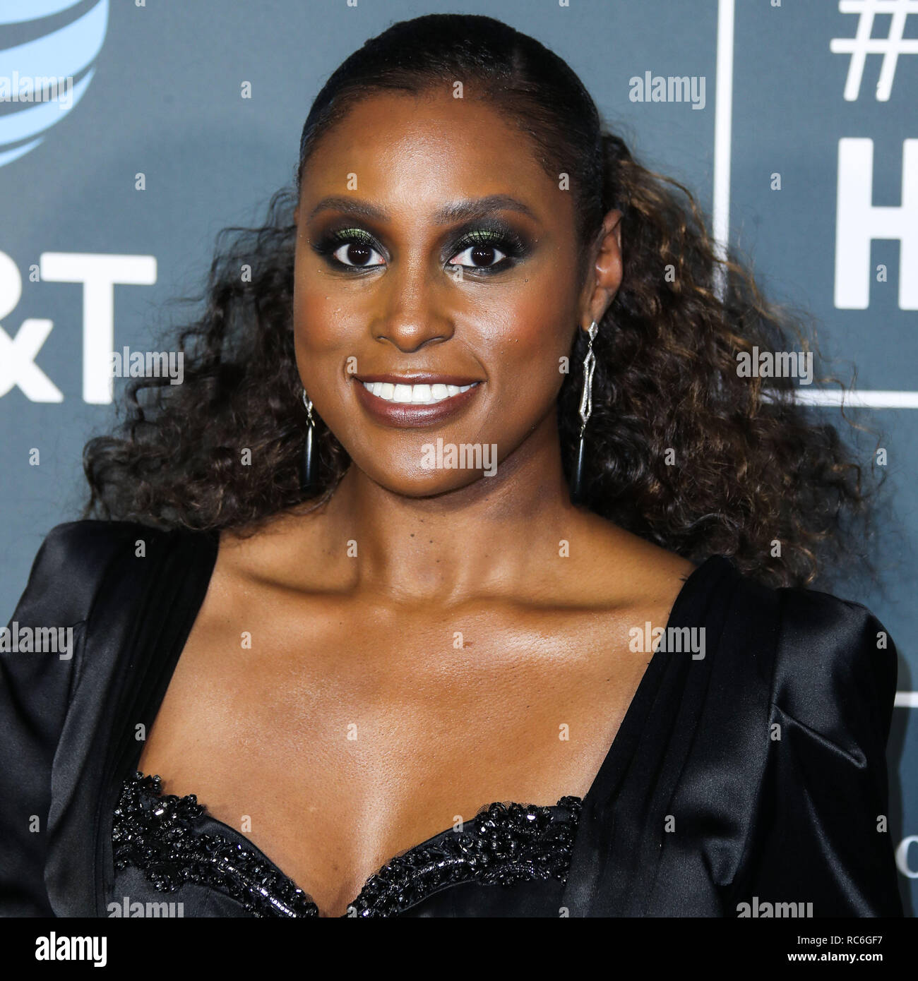 SANTA MONICA, LOS ANGELES, CA, USA - JANUARY 13: Actress Issa Rae ...