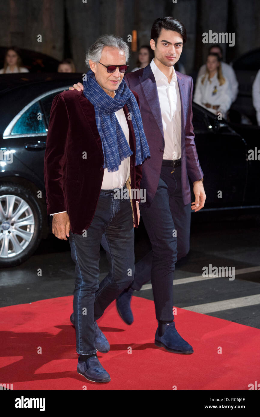 Andrea BOCELLI, ITA, singer, tenor, musician, with son MATTEO, Red ...