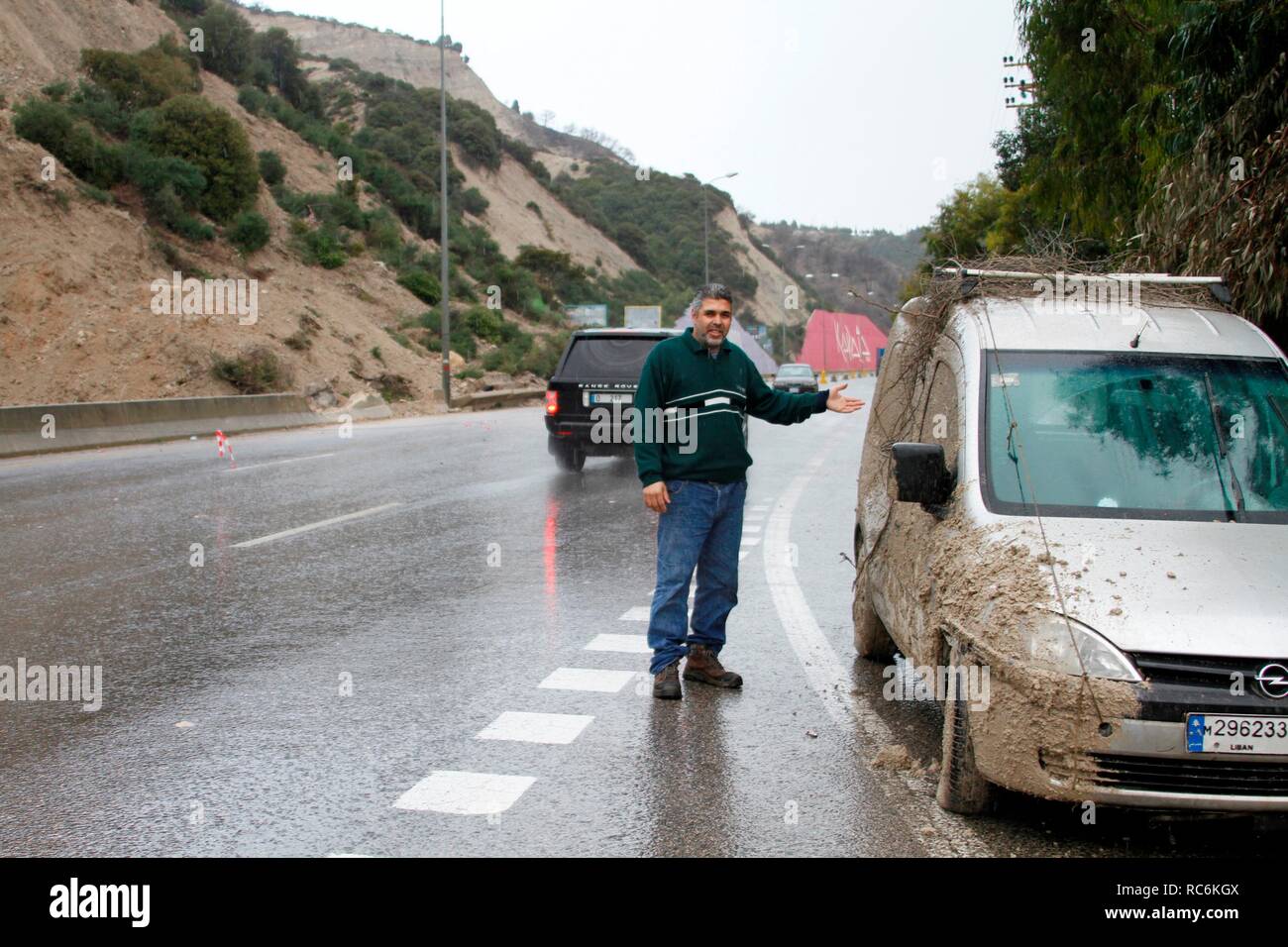 Lebanon batroun landslide hi-res stock photography and images - Alamy