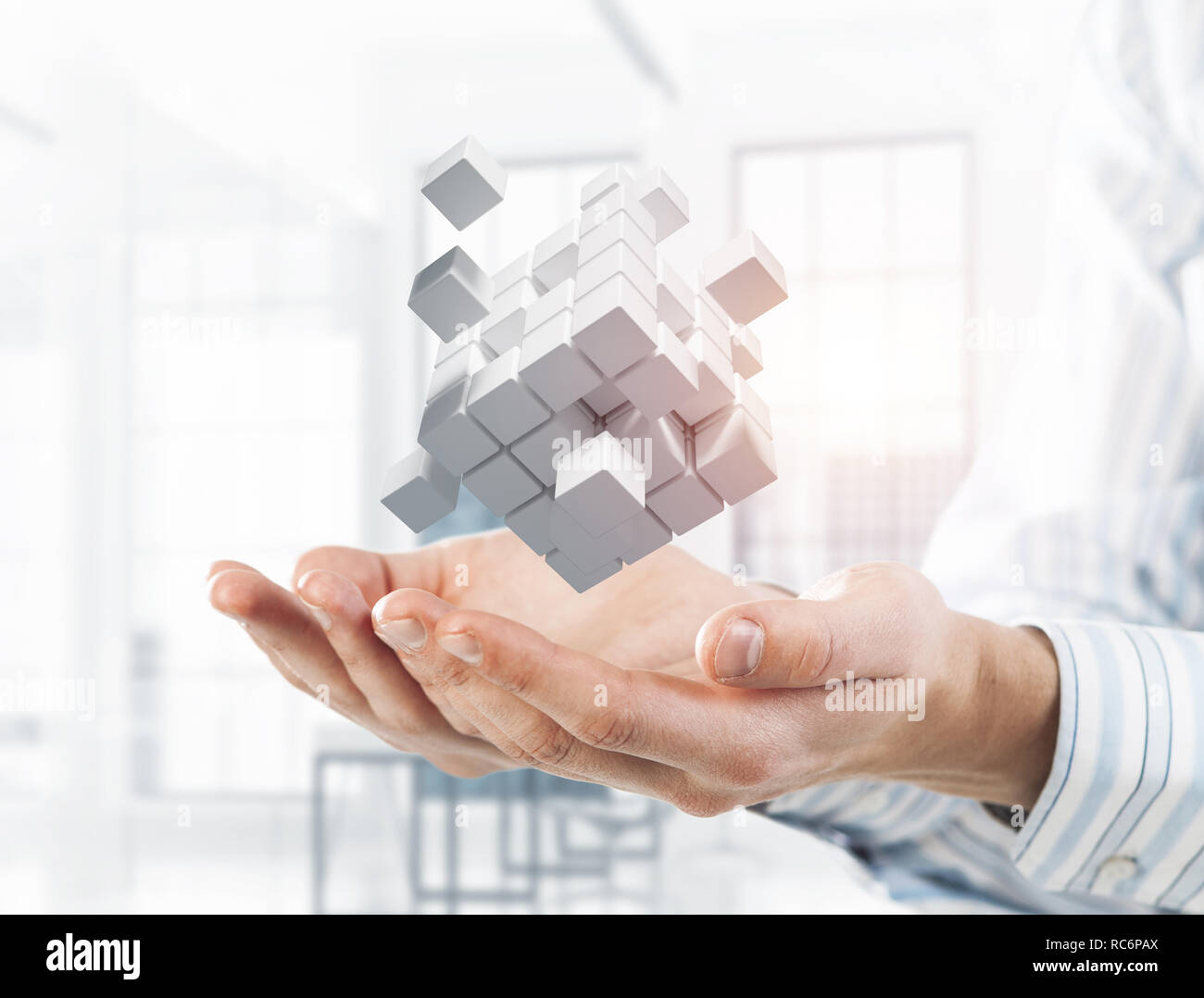 Concept of technology integration and innovation presented by cu Stock ...