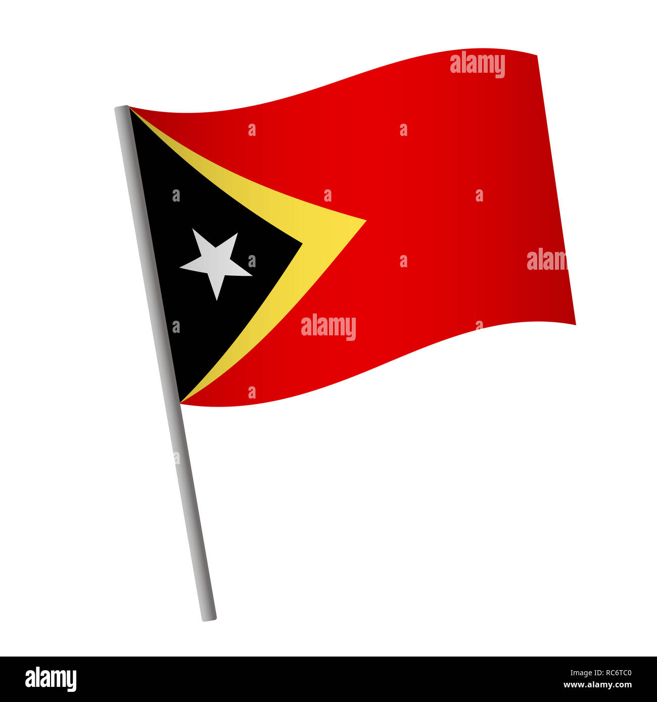 East Timor flag icon. Timor-leste flag icon. National flag of East ...