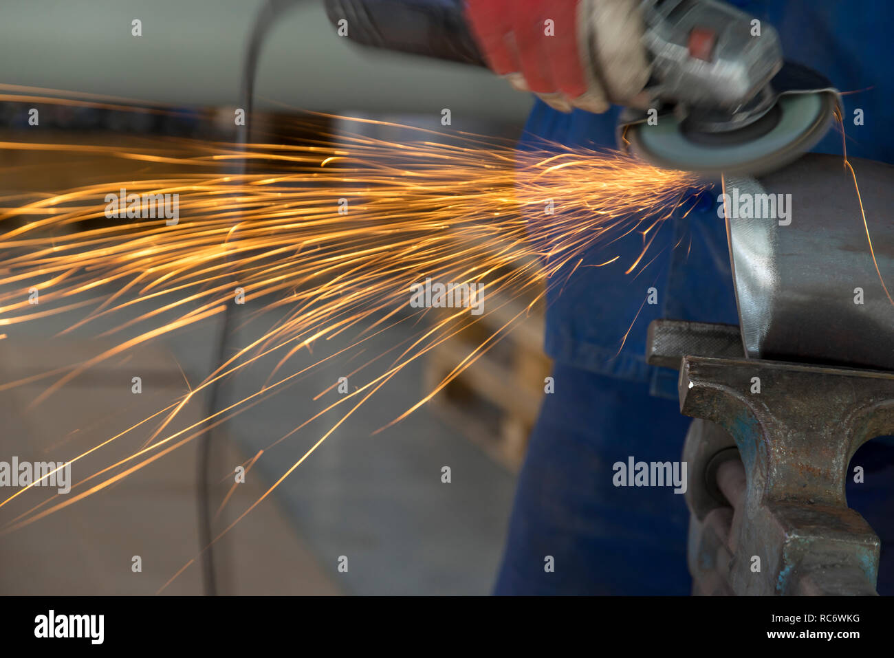 detail shot showing a grinder at work Stock Photo - Alamy