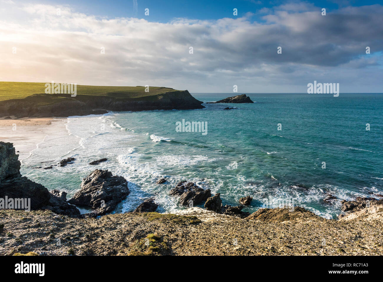 View porth joke beach hi-res stock photography and images - Alamy