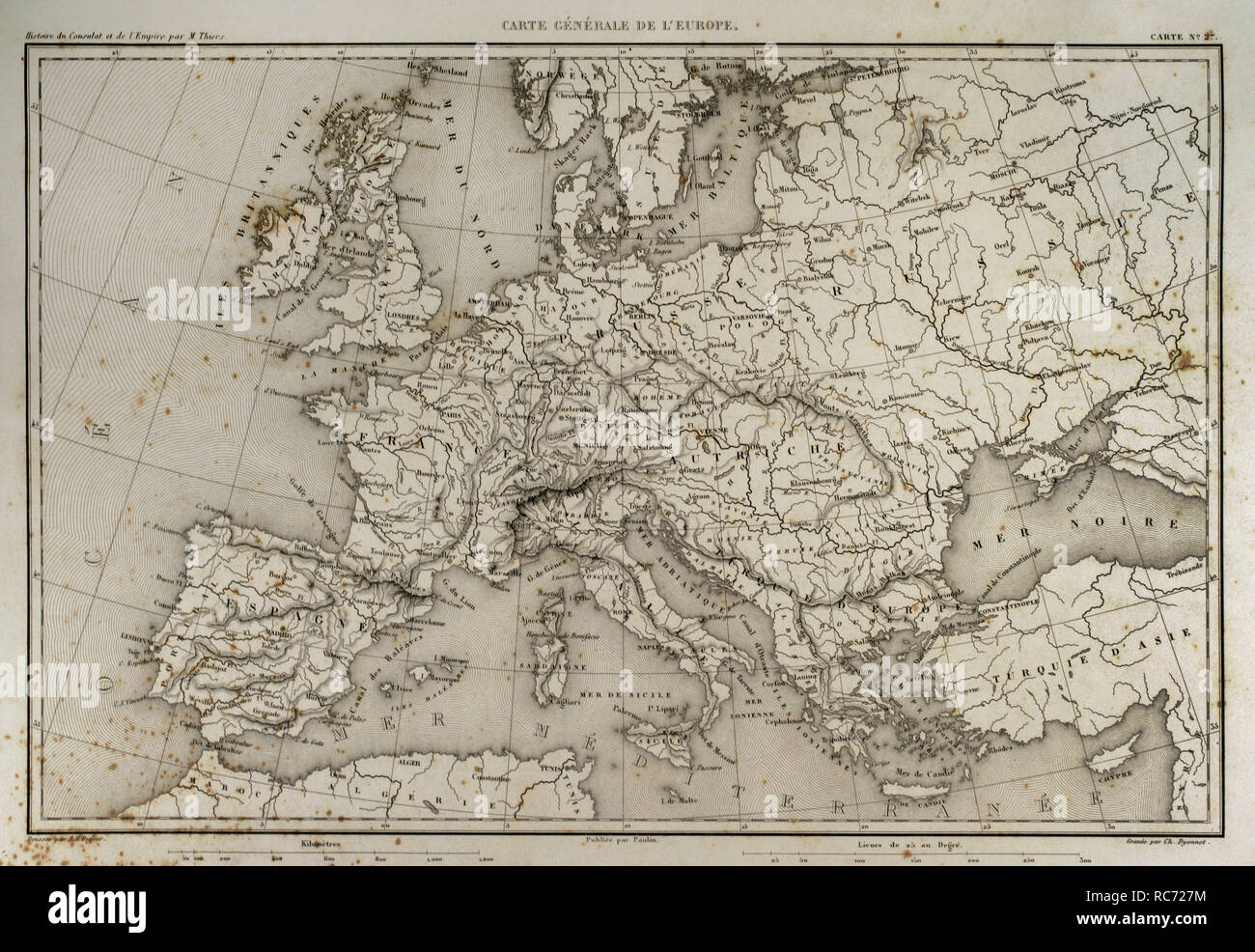 Europe 19th century map hi-res stock photography and images - Alamy