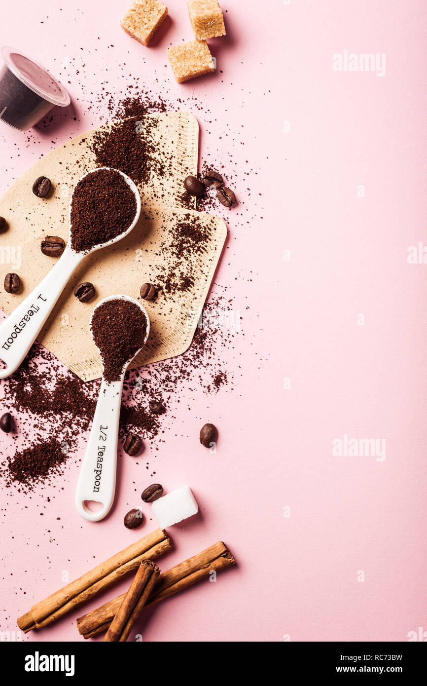 Food background with assorted coffee Stock Photo - Alamy