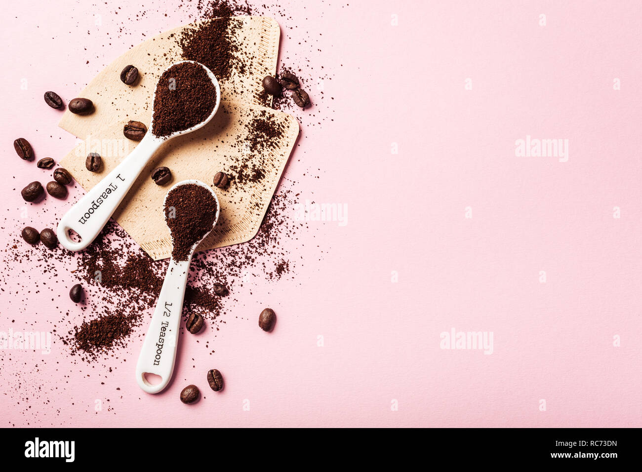Food background with assorted coffee Stock Photo - Alamy