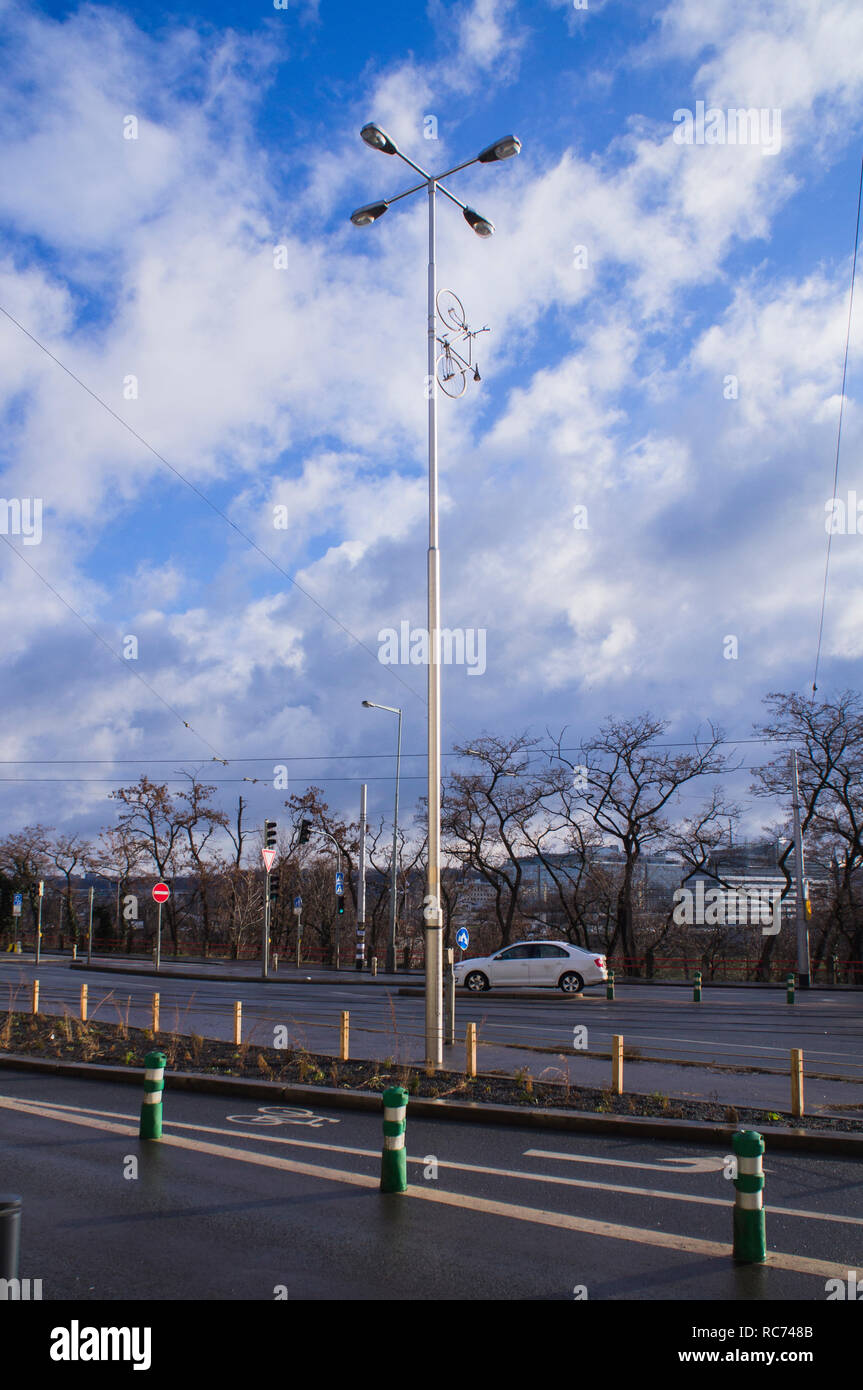 The 14-metre high Bike to Heaven monument by Czech artist and sculptor ...