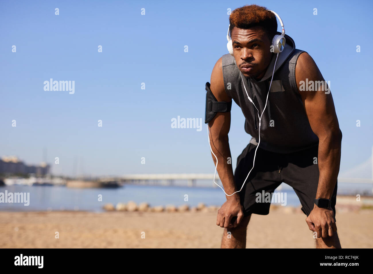 African man being without strength Stock Photo - Alamy