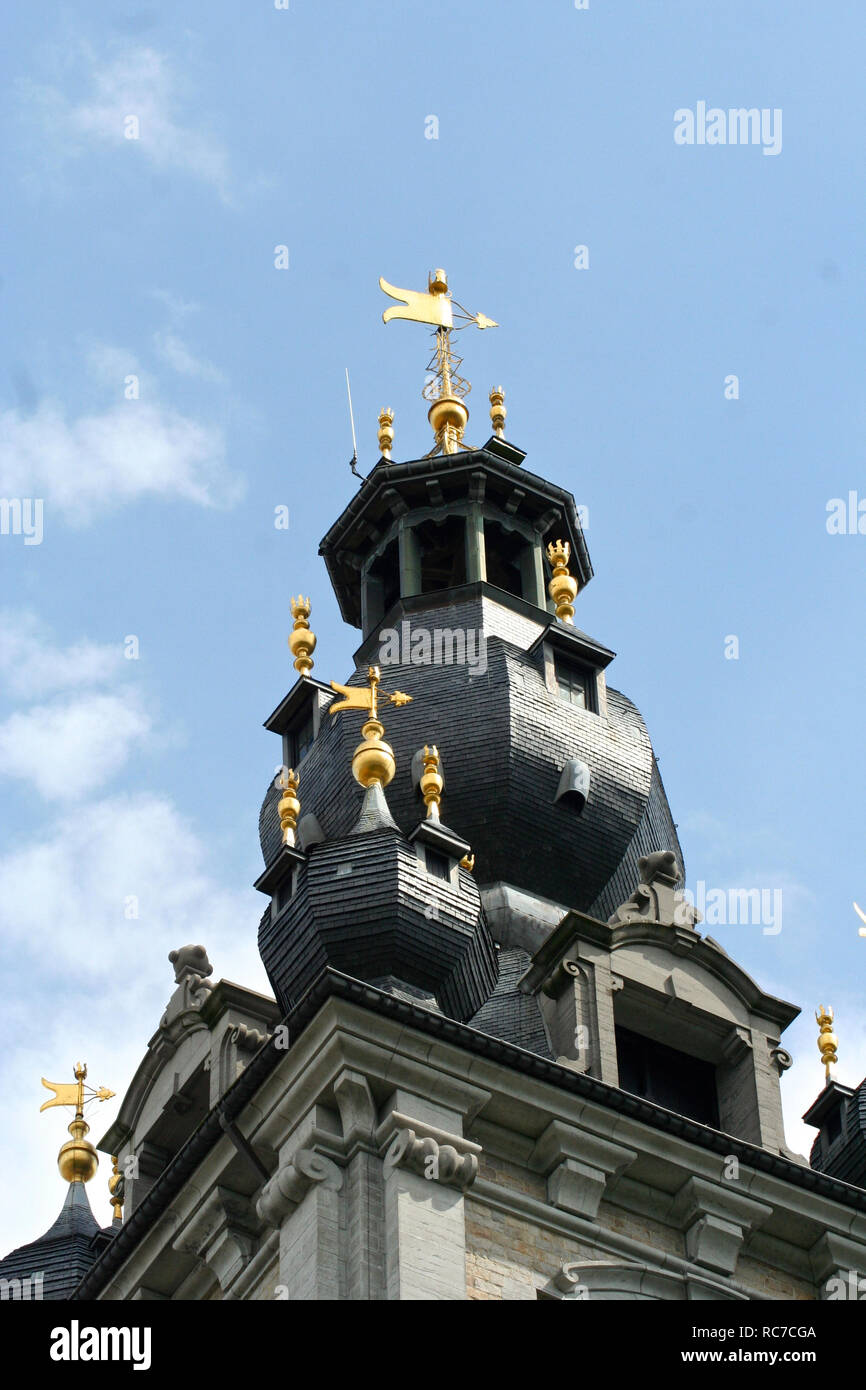 Mons, Belgium. The Belfry of Mons, the only baroque bell tower in ...