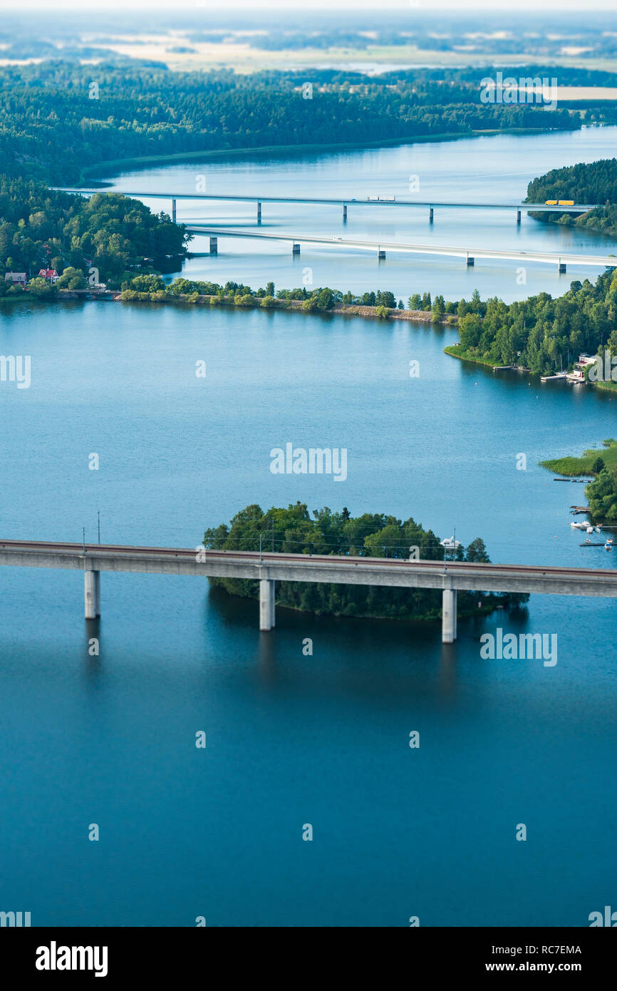 Bridges over river Stock Photo - Alamy