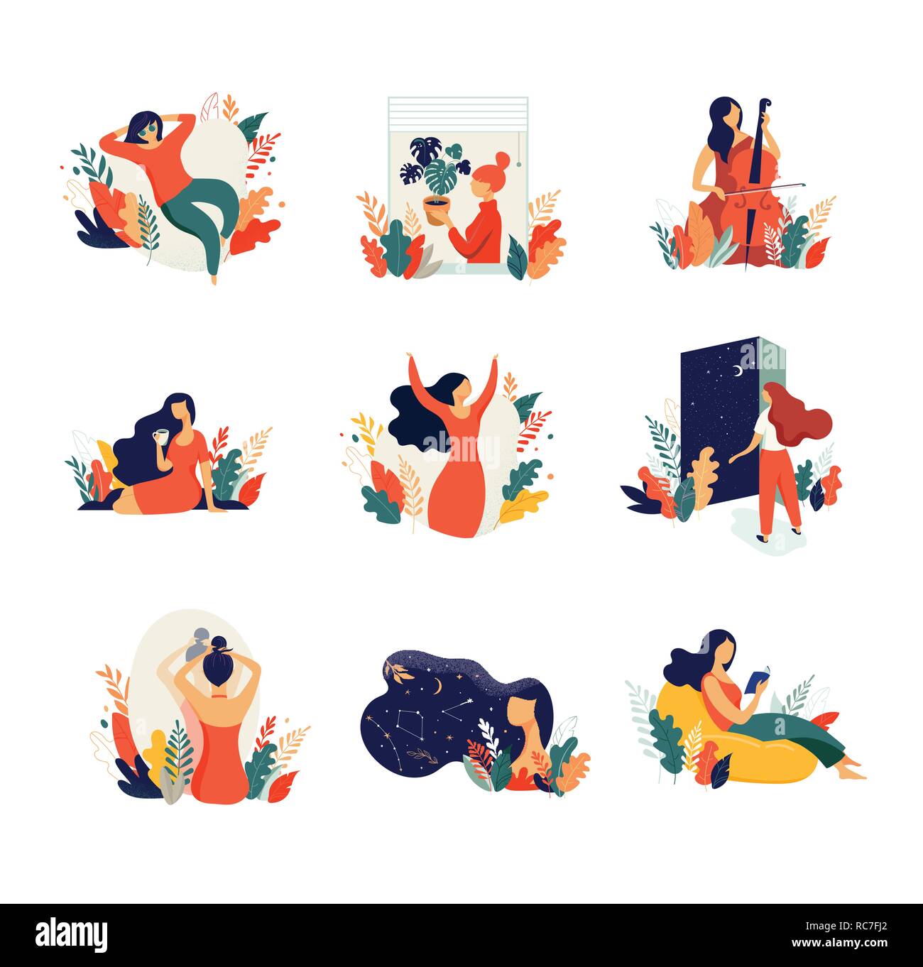 Wellness app Stock Vector Images - Alamy