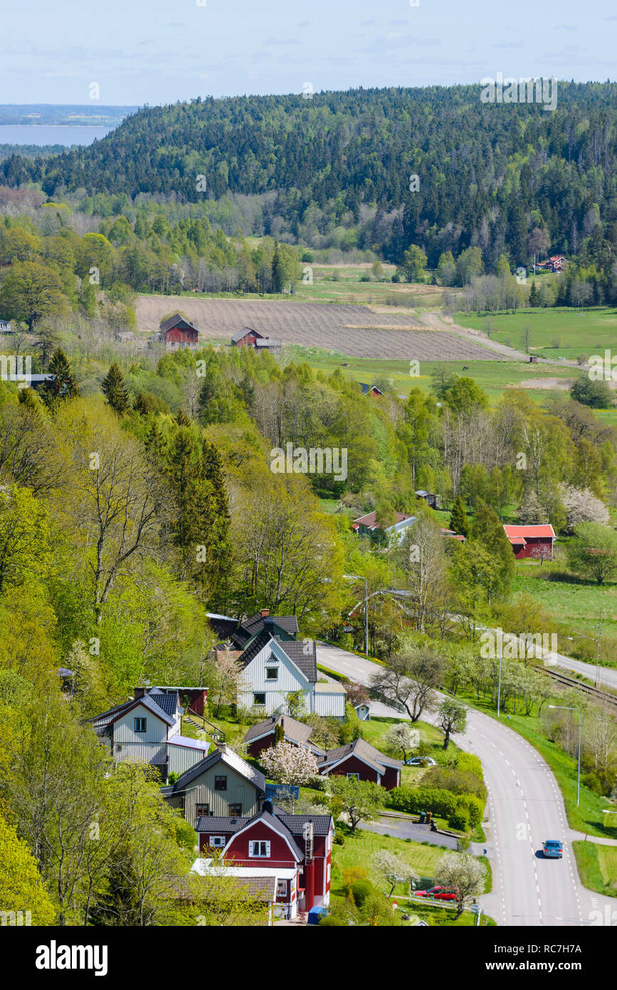 Wooden Small Town In Forests