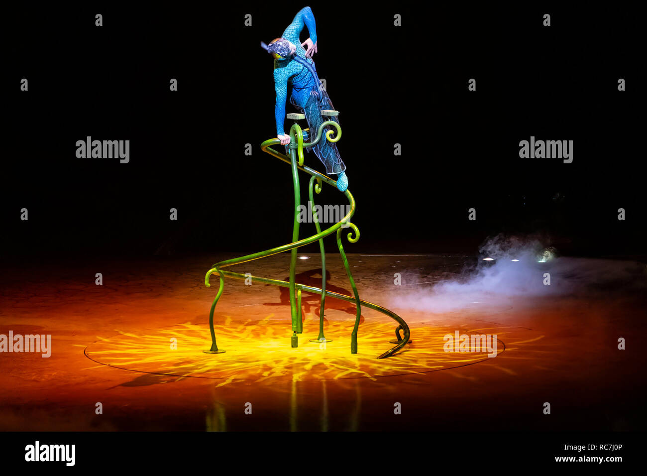 The Cirque du Soleil performing the show Ovo Stock Photo - Alamy
