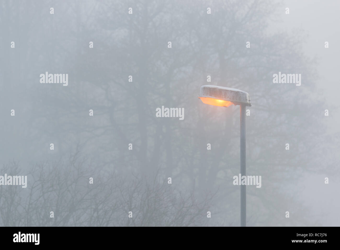 Street light at dusk Stock Photo - Alamy