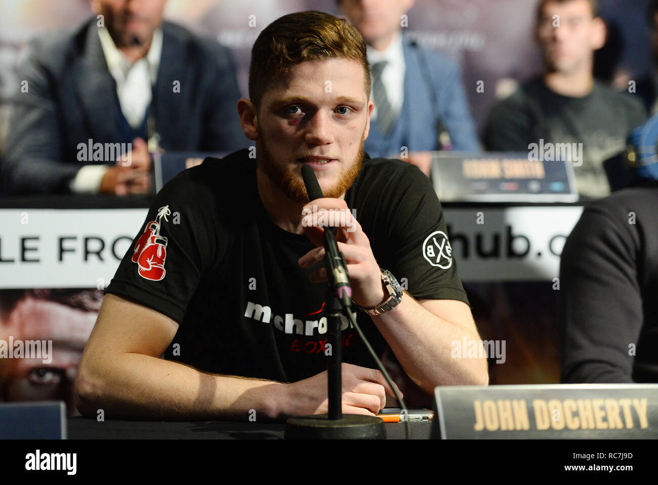 John Docherty during the press conference at Glaziers Hall, London ...