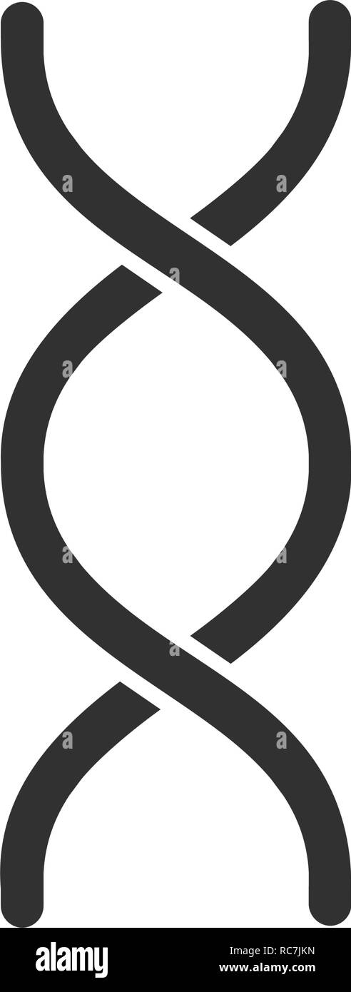 DNA icon vector. Modern simple flat dna sign isolated. Business ...