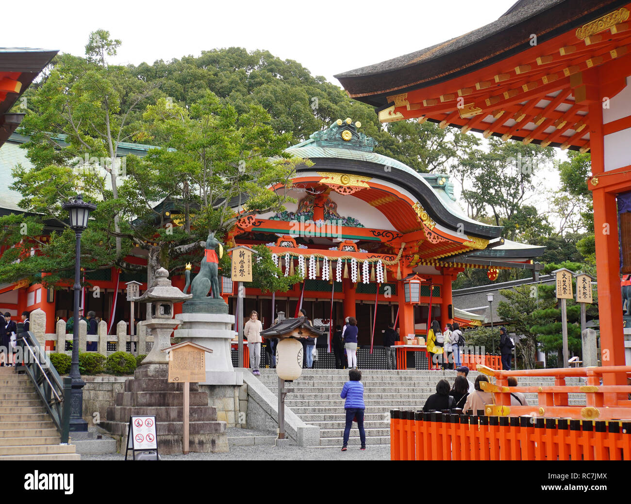 Japan, Kyoto, Fushimi Inari Taisha is the head shrine of the god Inari ...