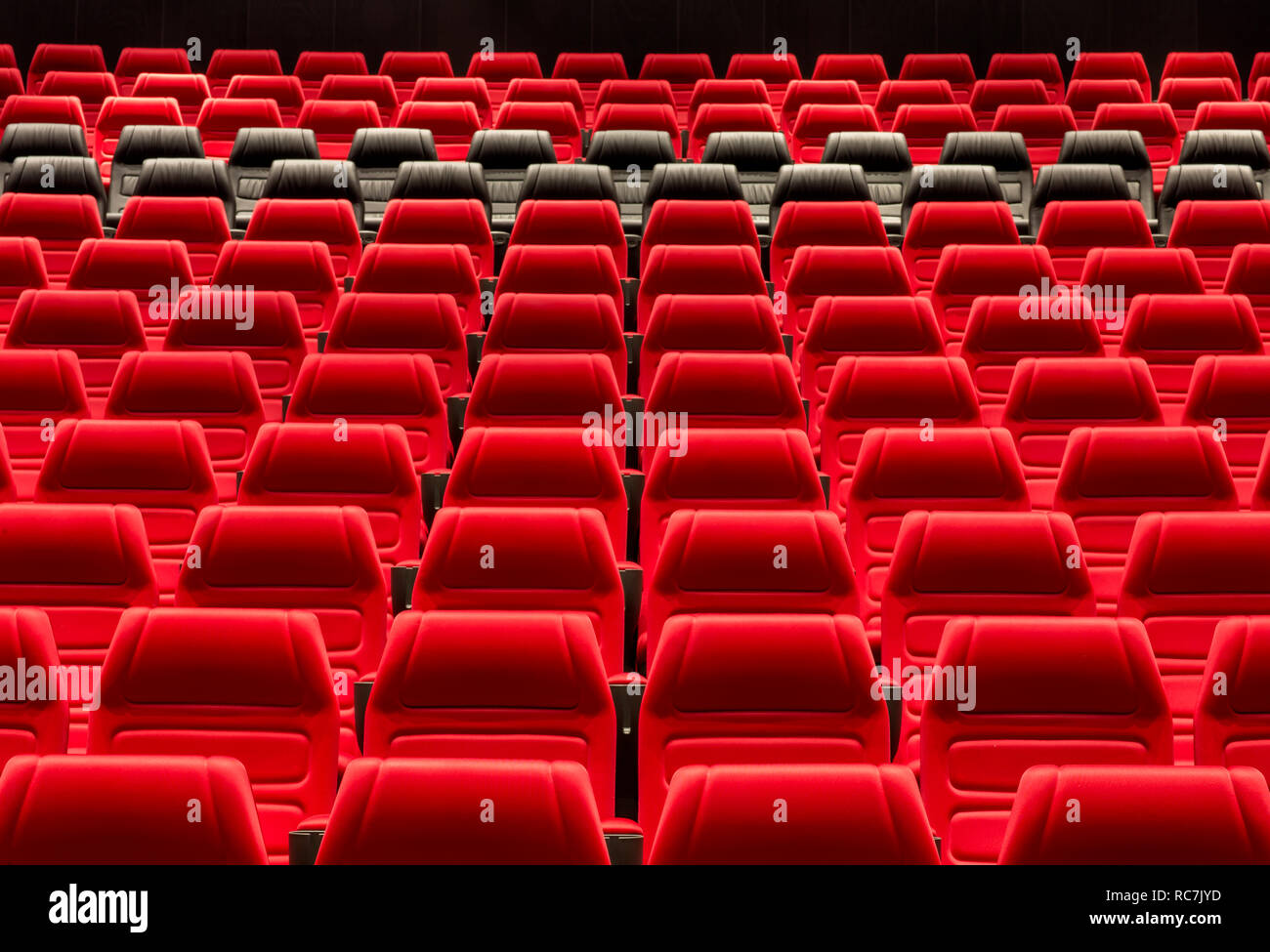 Chairs at the cinema Stock Photo - Alamy