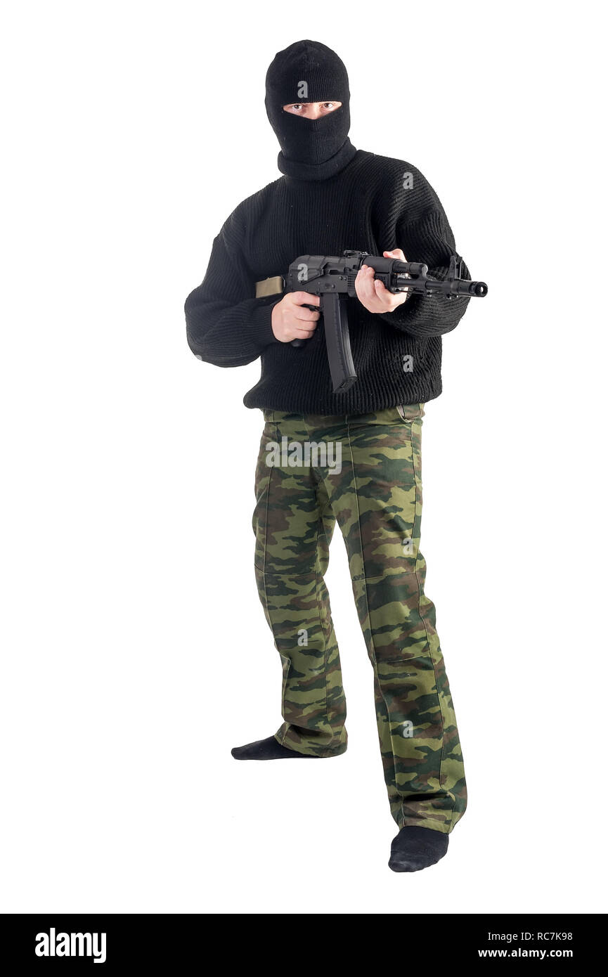 Masked Man With Gun