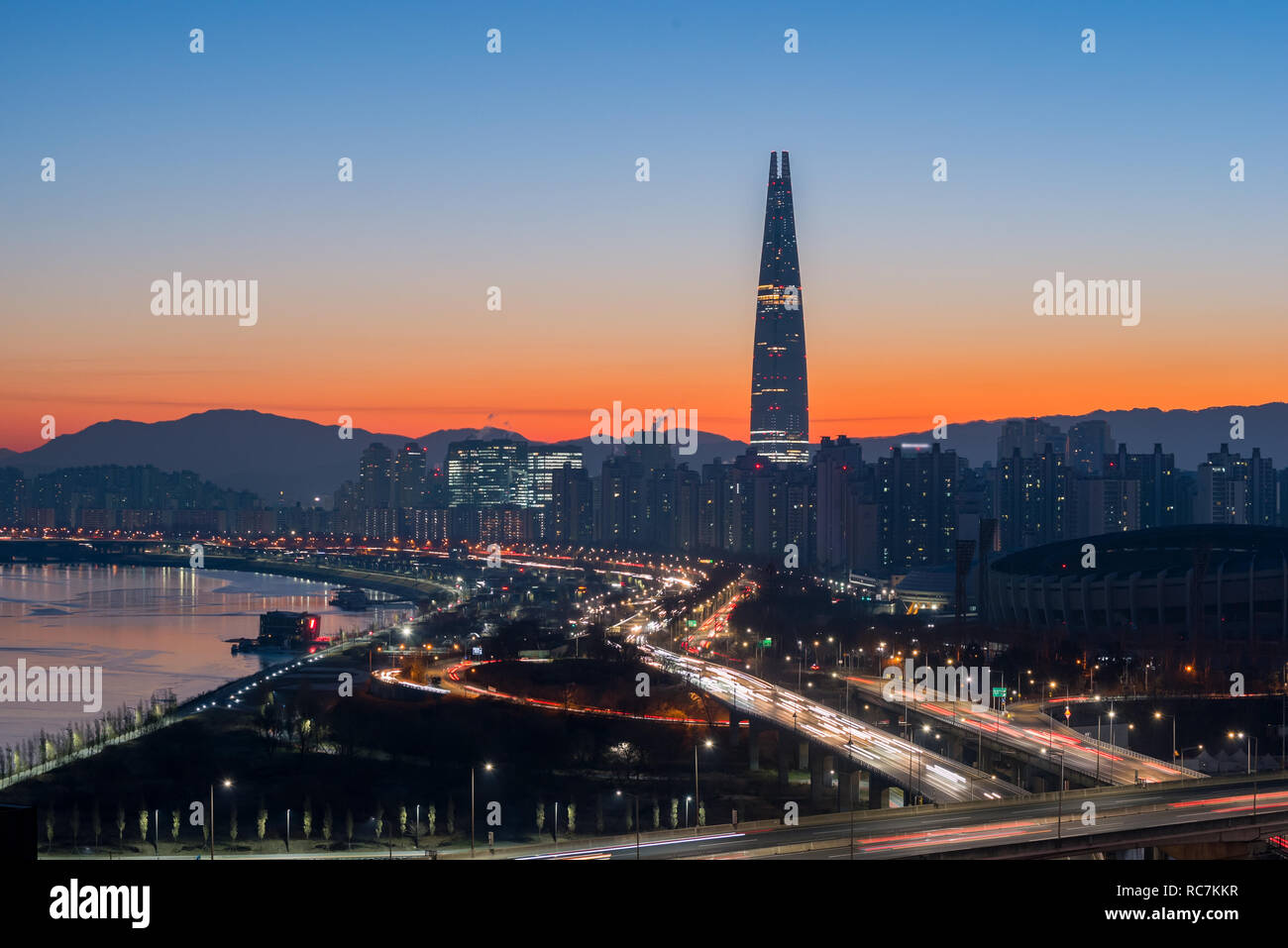 Seoul City Skyline,South Korea Stock Photo - Alamy