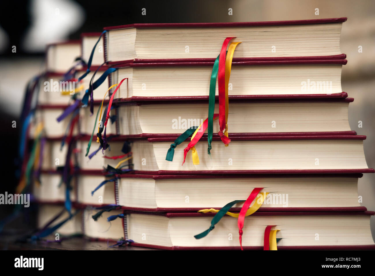 Pile of bibles hi-res stock photography and images - Alamy