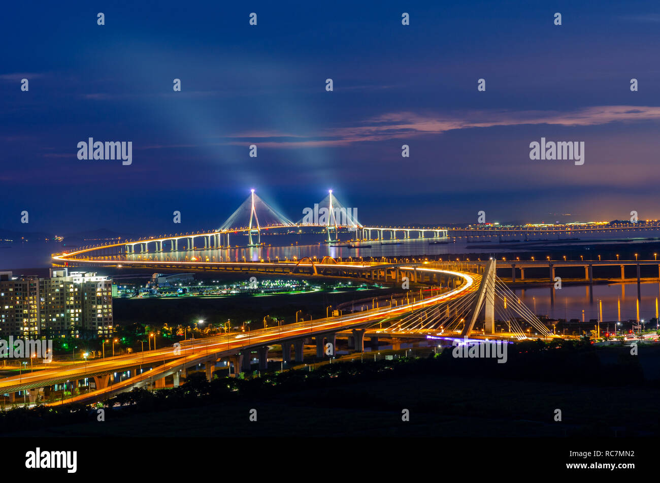 incheon bridge,South Korea Stock Photo - Alamy