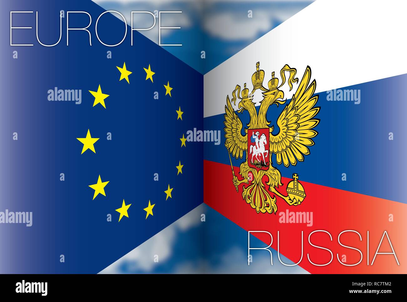 Eu against russia Stock Vector Images - Alamy
