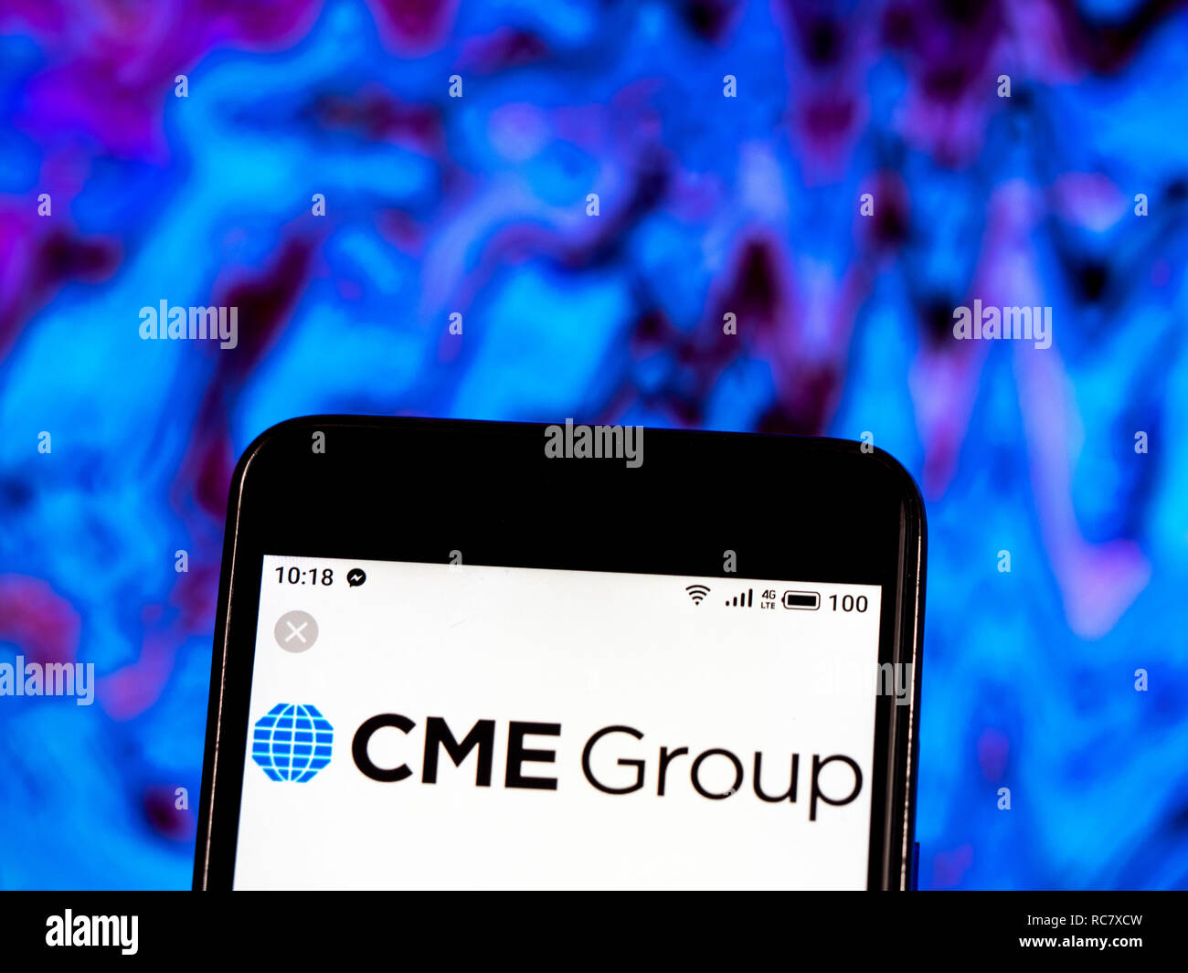 CME Group Company logo seen displayed on smart phone Stock Photo - Alamy