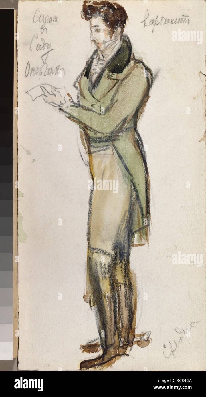 Costume design for the opera Eugene Onegin by P. Tchaikovsky. Museum: A ...