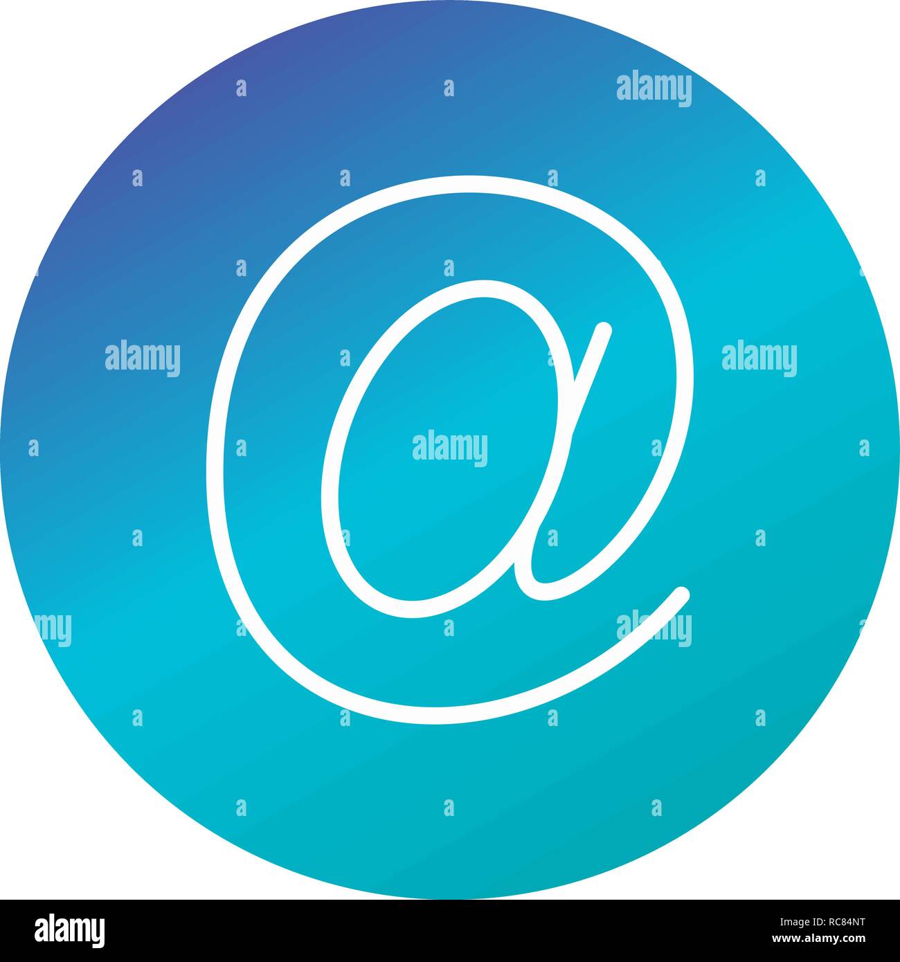 Vector Email Address Icon Stock Vector Image & Art - Alamy