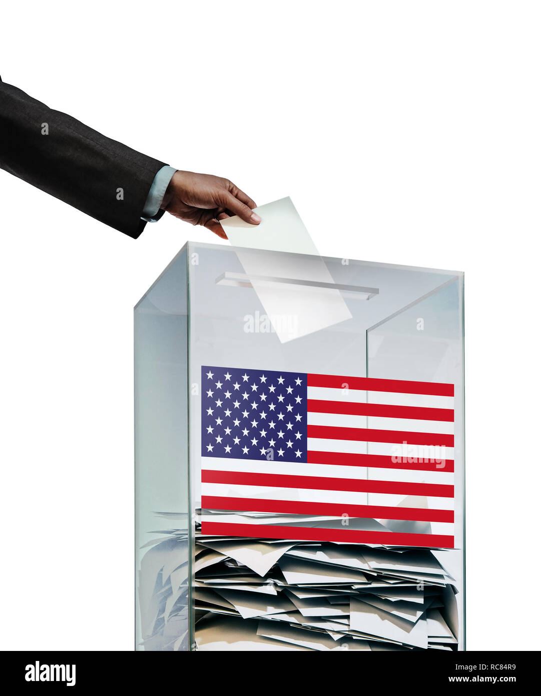 Us flag ballot box hi-res stock photography and images - Alamy