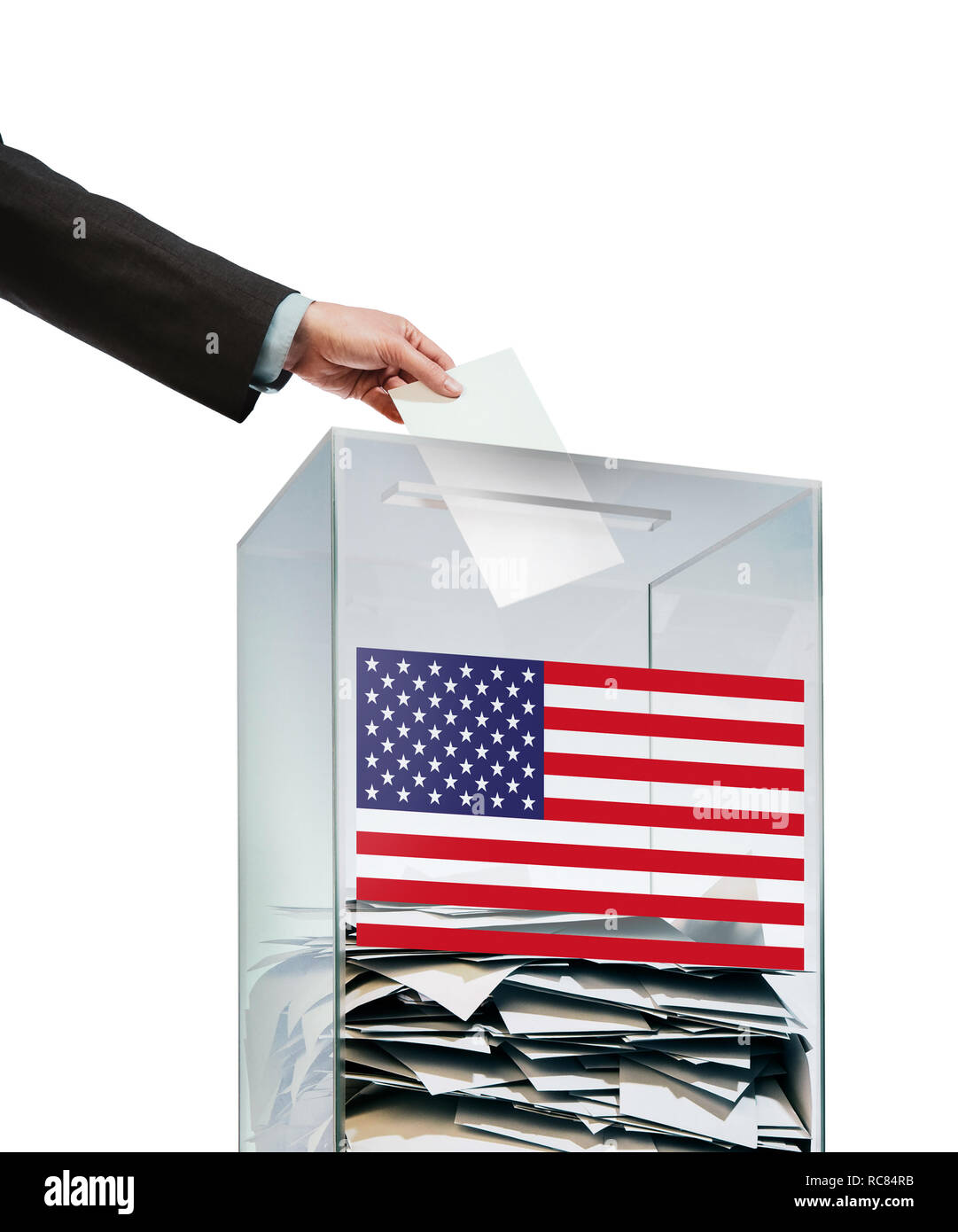 Us flag ballot box hi-res stock photography and images - Alamy