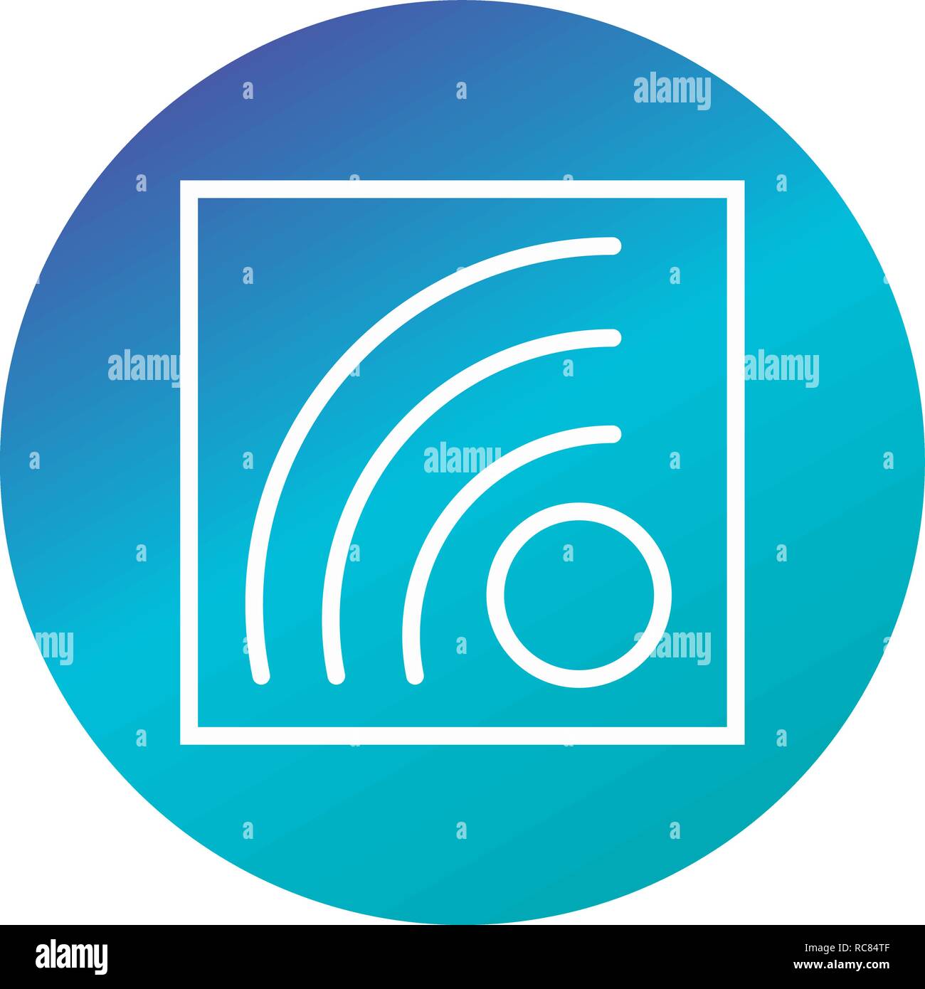 Vector RSS Feed Icon Stock Vector Image & Art - Alamy