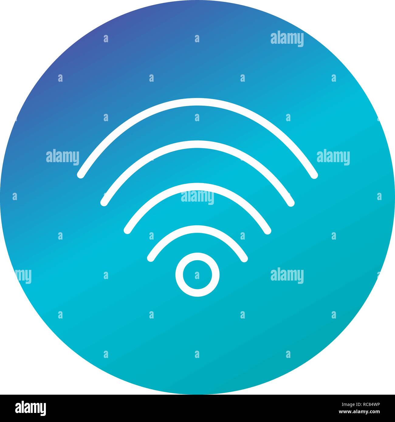 Vector Wifi Icon Stock Vector Image & Art - Alamy