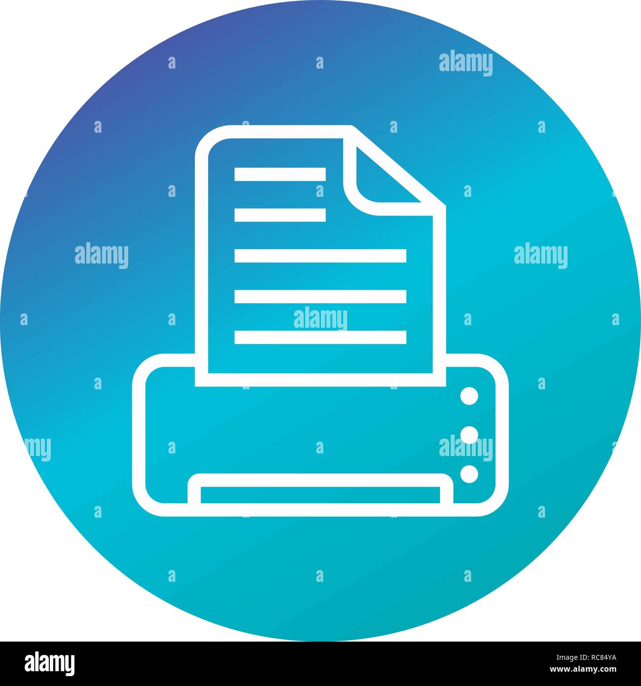 Vector Print Icon Stock Vector Image & Art - Alamy