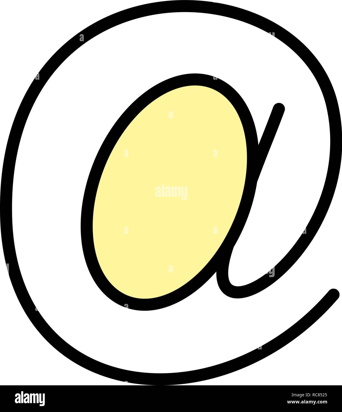 Vector Email Address Icon Stock Vector Image & Art - Alamy