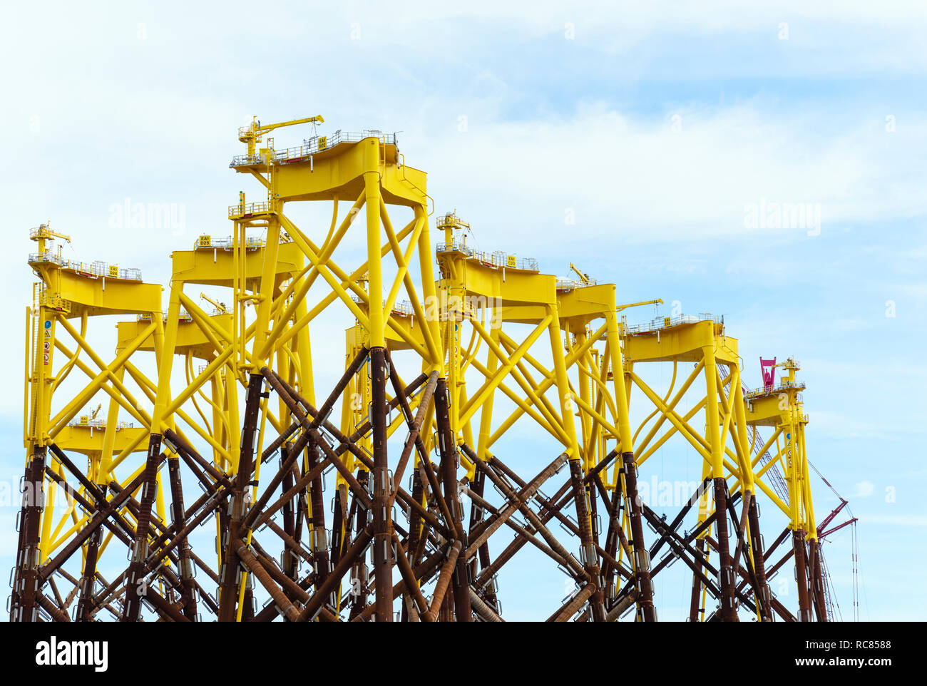 Offshore wind jacket foundations hi-res stock photography and images ...