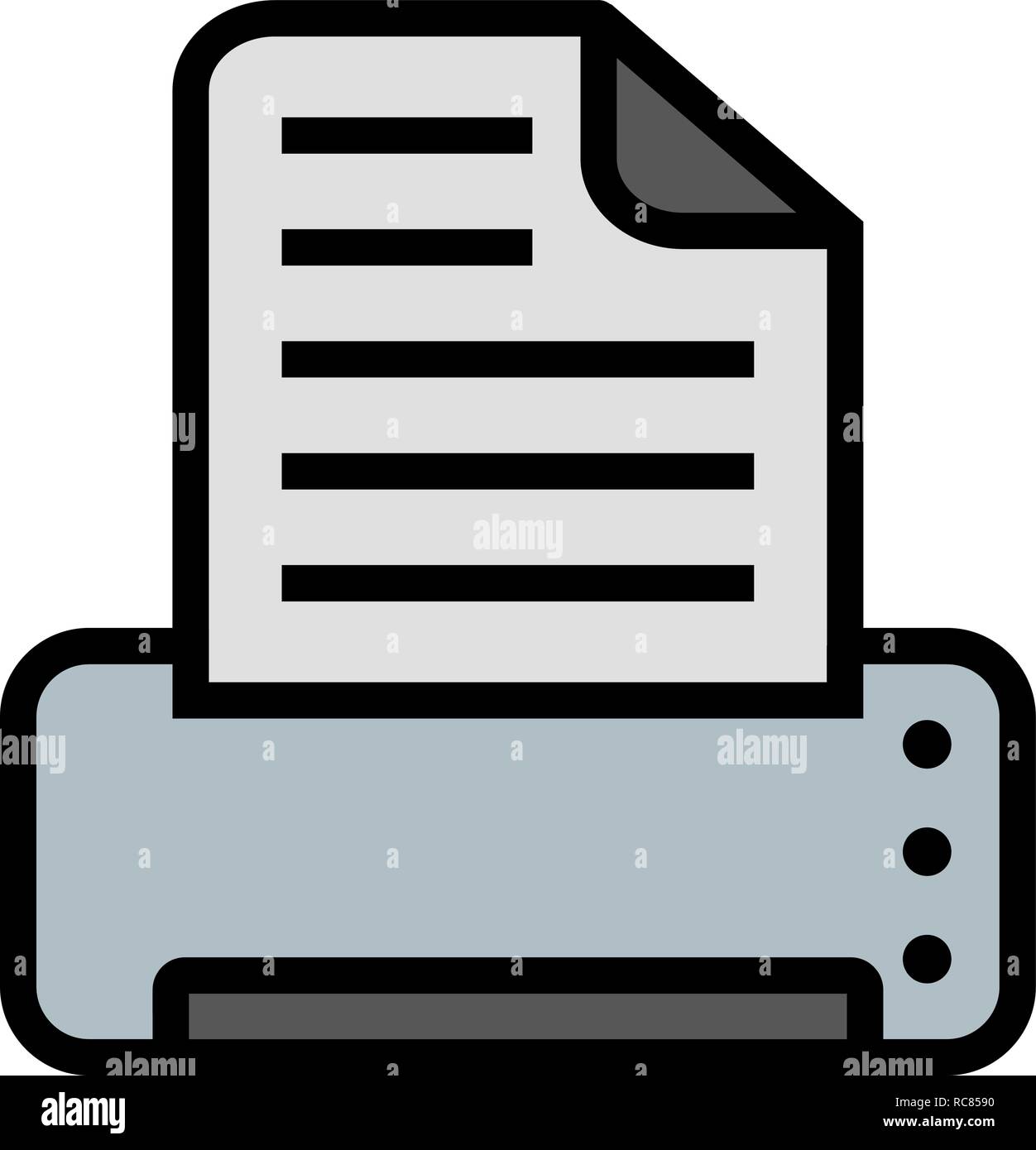 Vector Print Icon Stock Vector Image & Art - Alamy