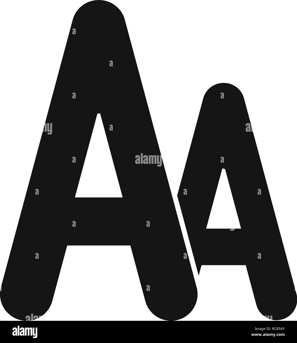 Vector Font Icon Stock Vector Image & Art - Alamy